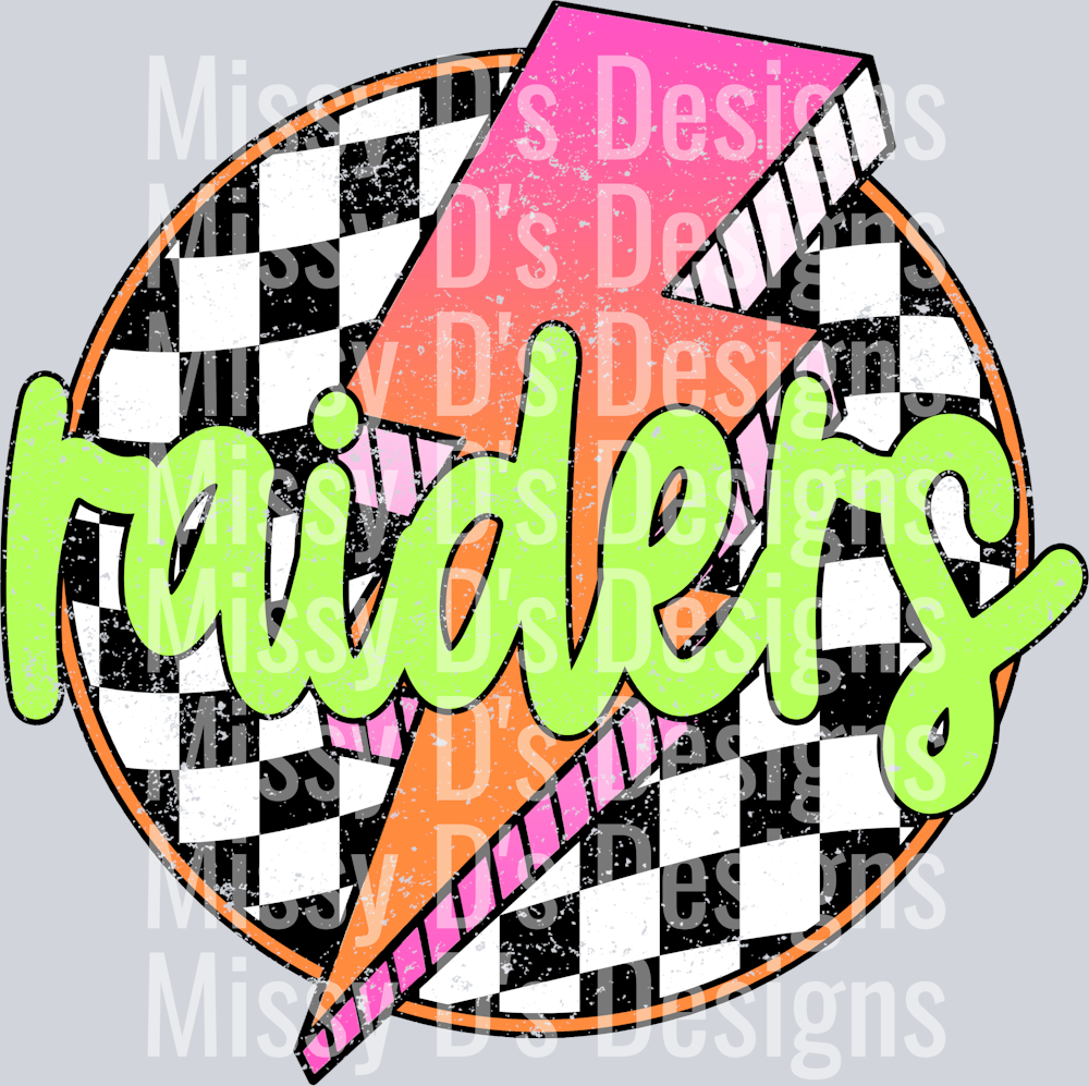 Checkered Lightning Raiders – Missy D's Designs